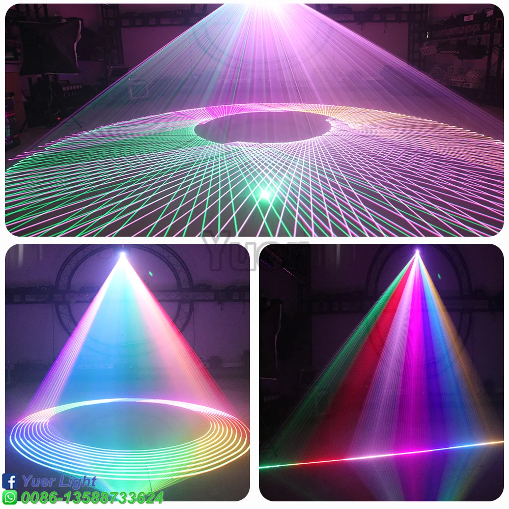 Effetti Luce Laser Party Proiettore Laser RGB LED Per DJ E Discoteca ...