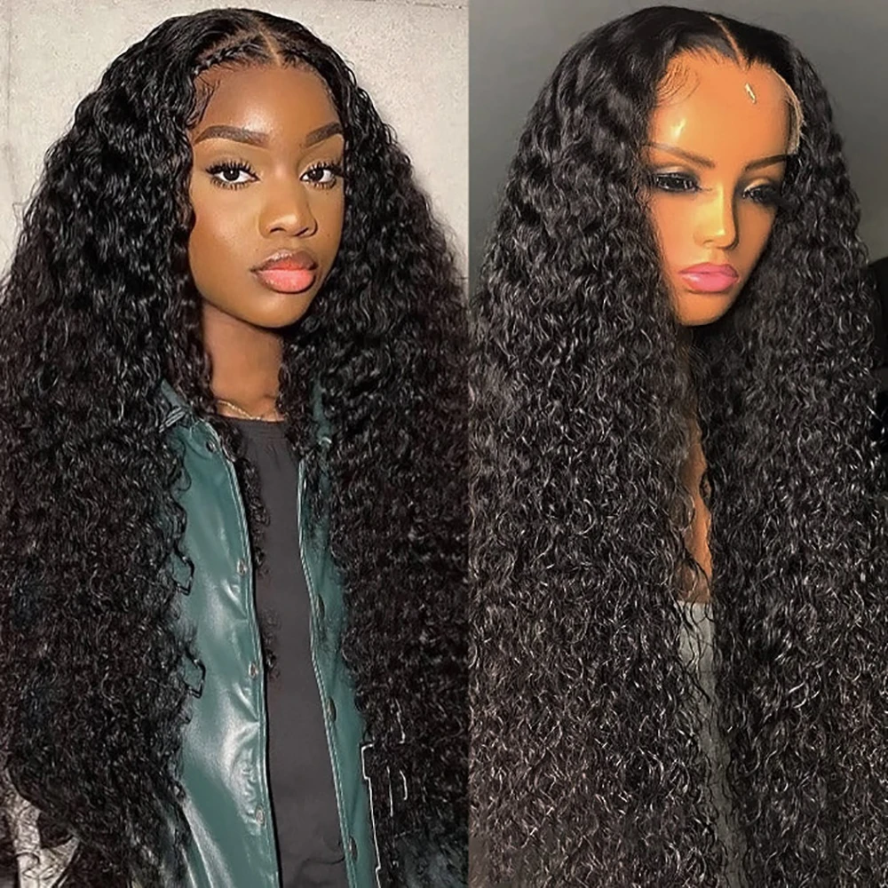 Transparent-Lace-Wig-13X4-Deep-Wave-Lace-Front-Human-Hair-Wigs-Wet-And ...