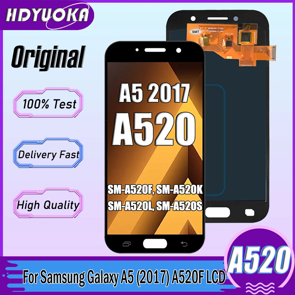 Original-Super-AMOLED-5-2-Tested-LCD-For-SAMSUNG-Galaxy-A5-2017-A520 ...