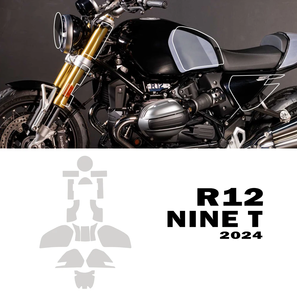 R12 Nine T for BMW R12 NINE T Accessories TPU Anti-scratch Film 2024 ...