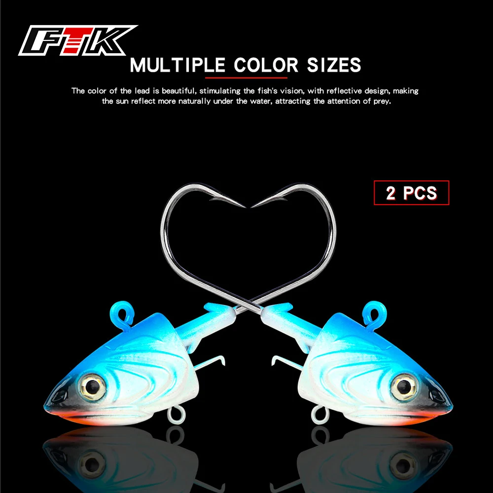 FTK-2pcs-lot-40g-55g-80g-crank-Jig-head-hook-fishing-hook-head-Jig-lure ...