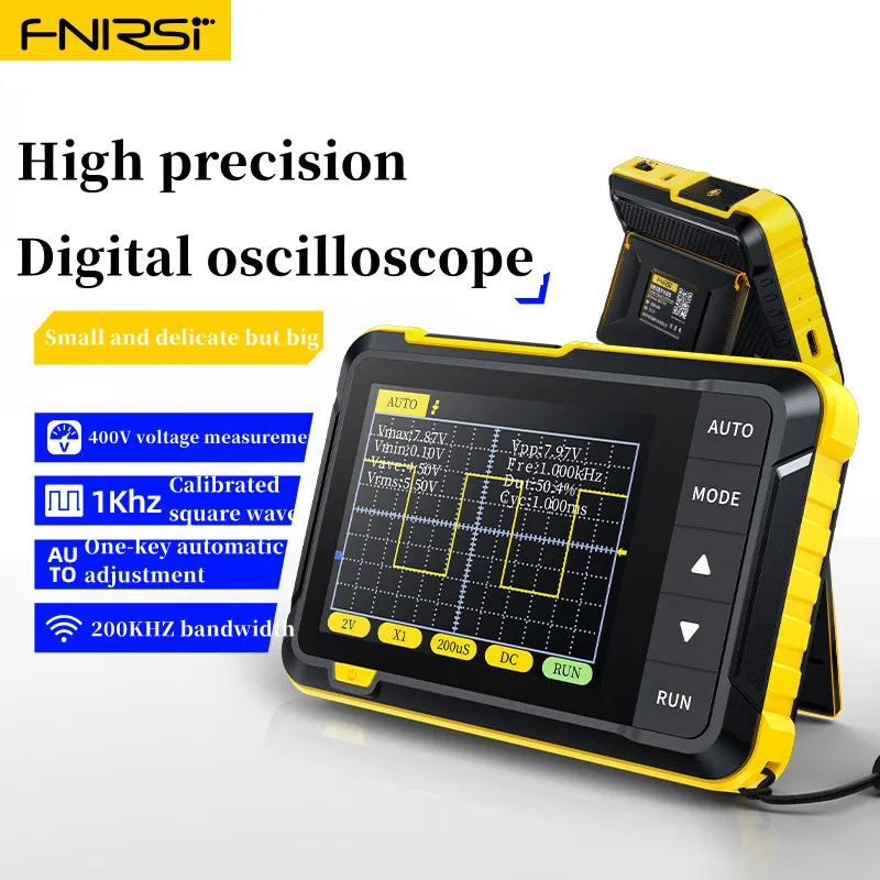 FNIRSI DSO152 Mini Handheld Digital Oscilloscope 2.5MSa/s Real-time ...