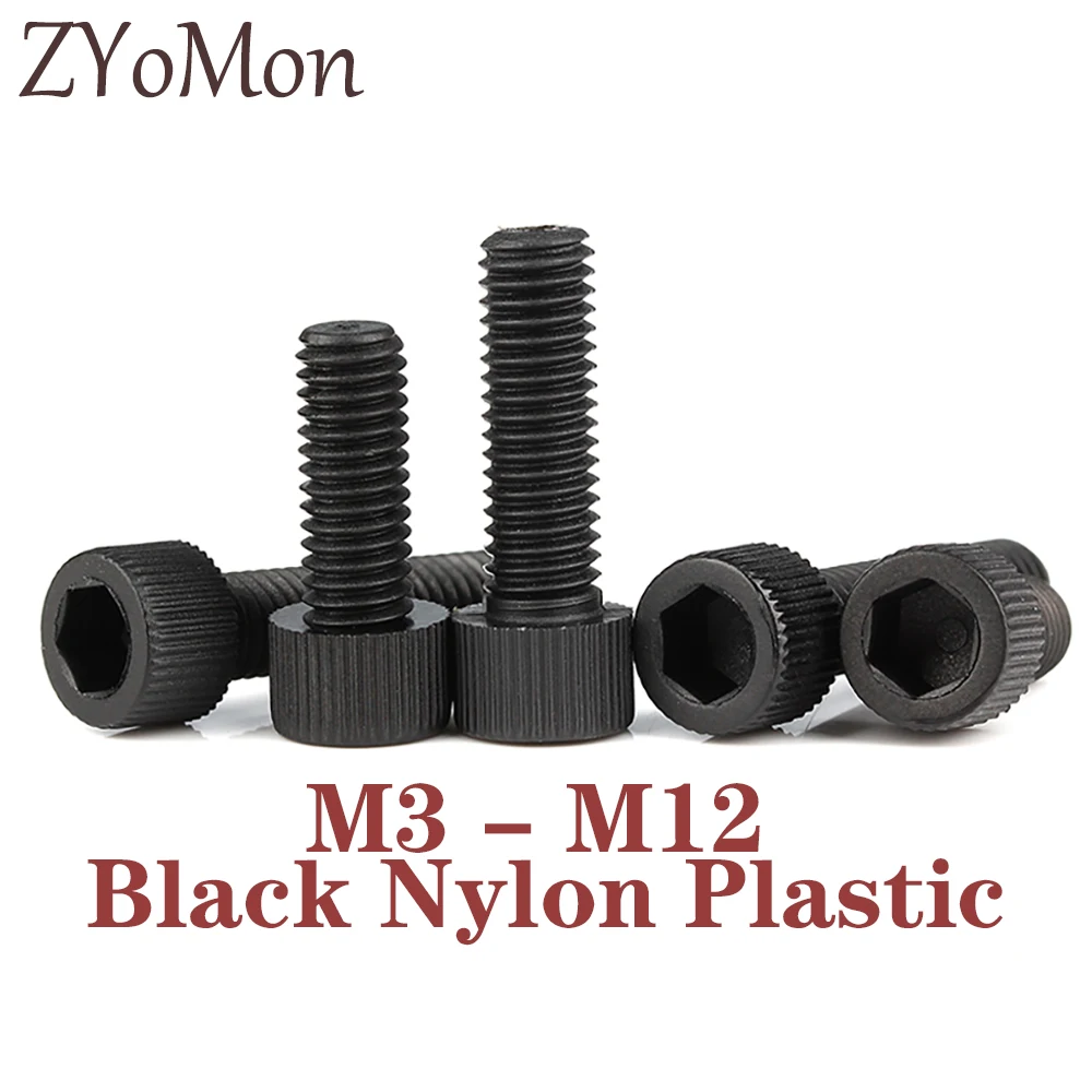 5-100pc-M3-M4-M5-M6-M8-M10-M12-Black-Nylon-Hex-Socket-Head-Cap-Screws.jpg