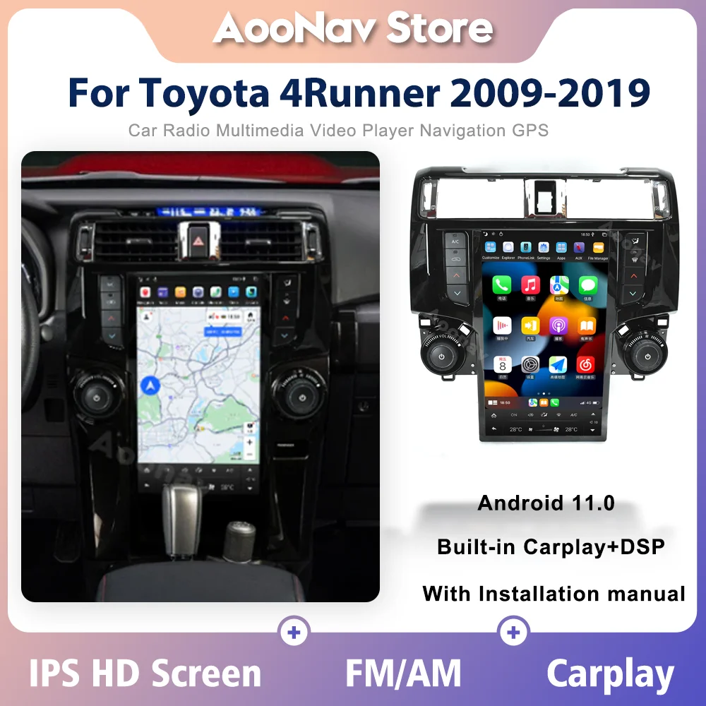 13-6-Inch-Car-Stereo-Radio-For-Toyota-4Runner-2009-2019-Android-GPS ...