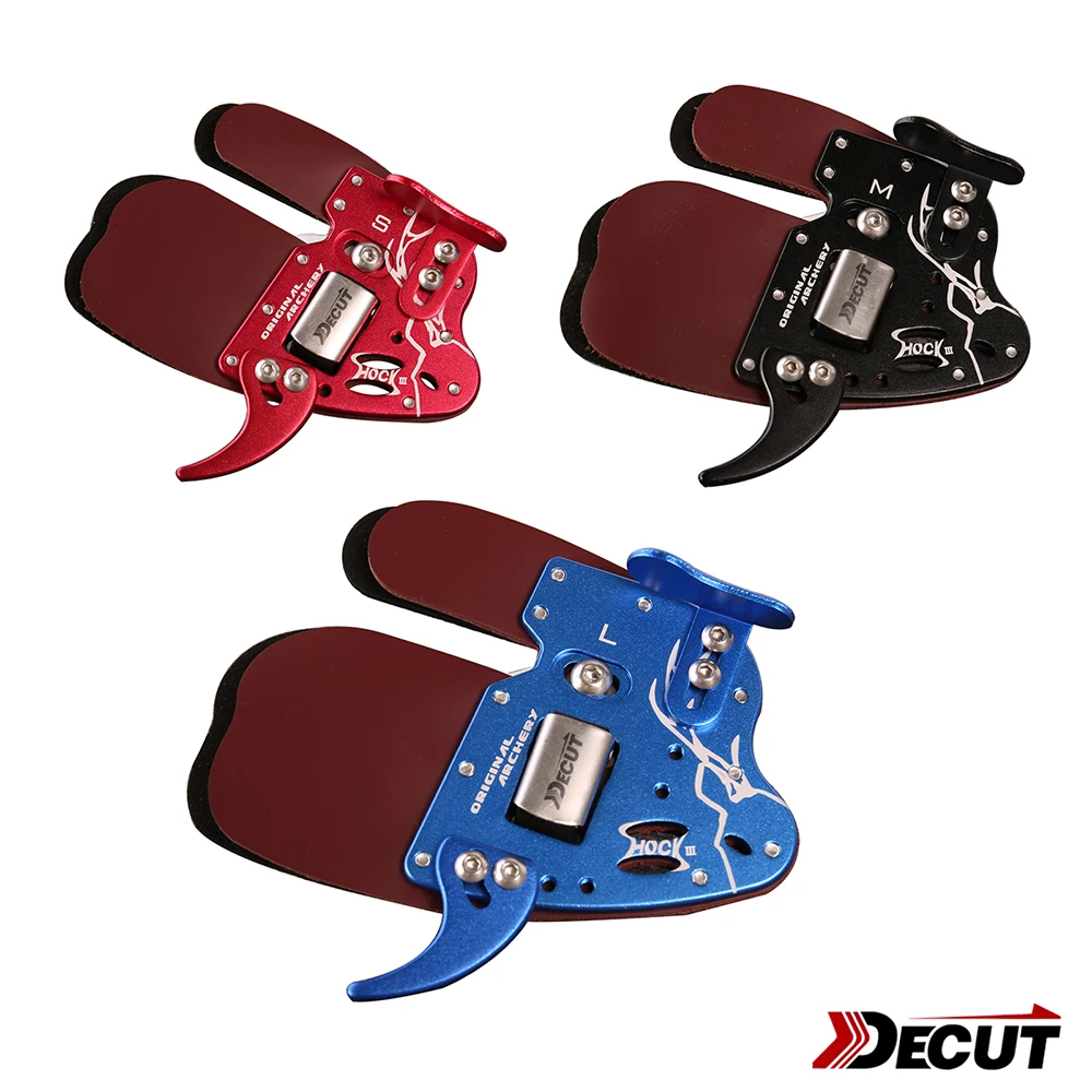 DECUT HockⅢ Finger Tab Archery Finger Guard Protection Right-Hand S/M/L ...