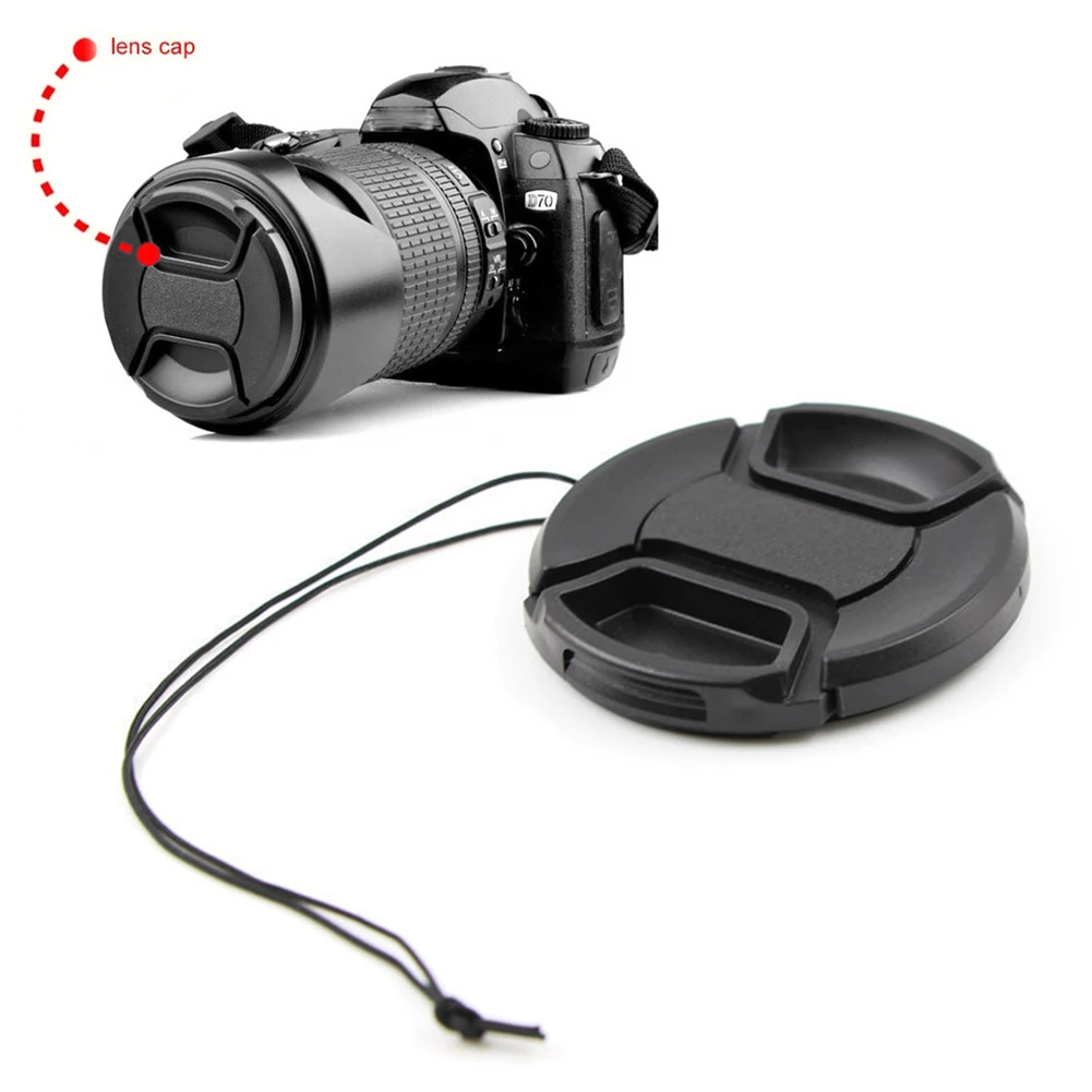 Camera Filter Lens Protection Cap Anti-Drop with Lanyard Camera Pinch ...