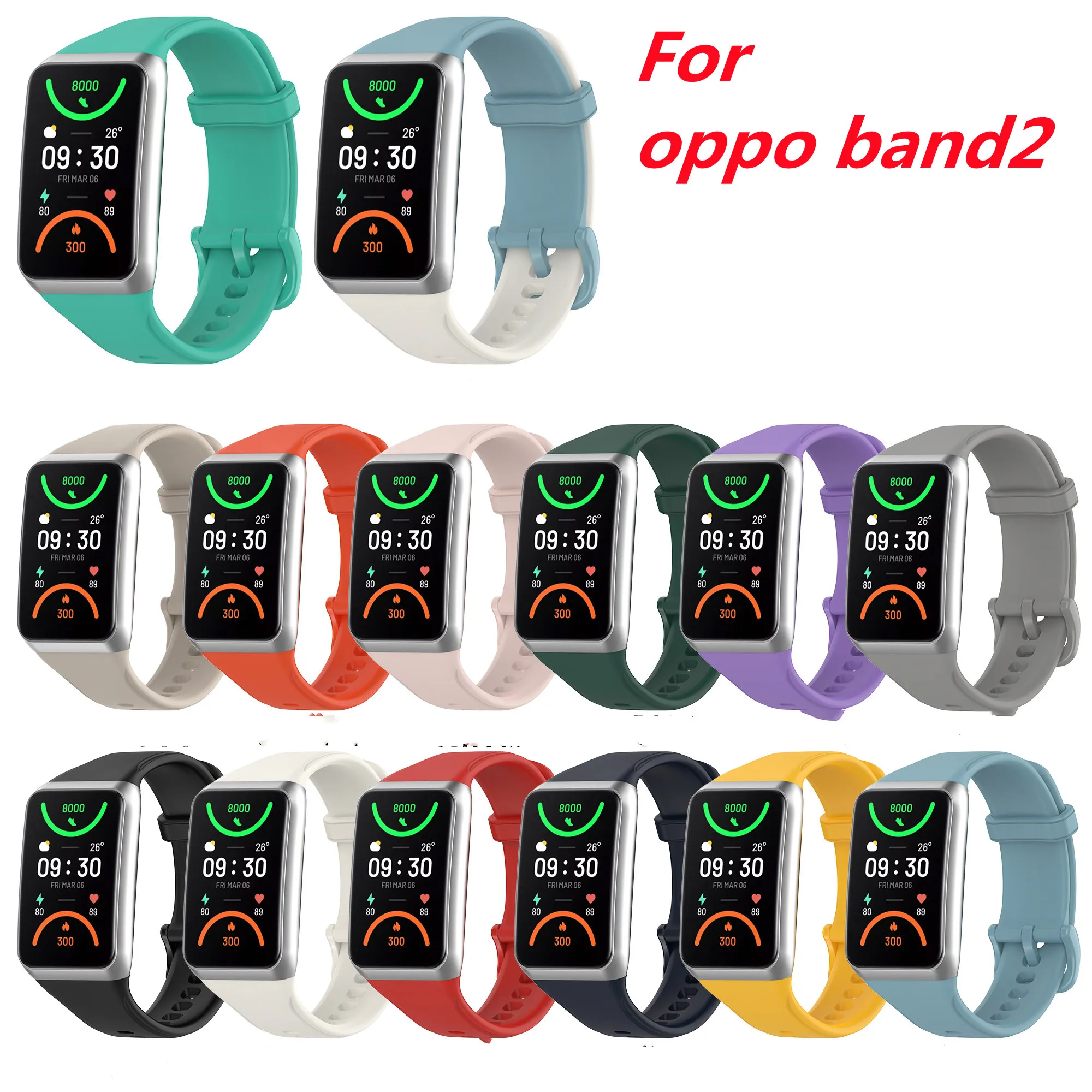 25mm-Silicone-Strap-For-Oppo-Band-2-46mm-Rubber-Watchband-Bracelet-Oppo ...