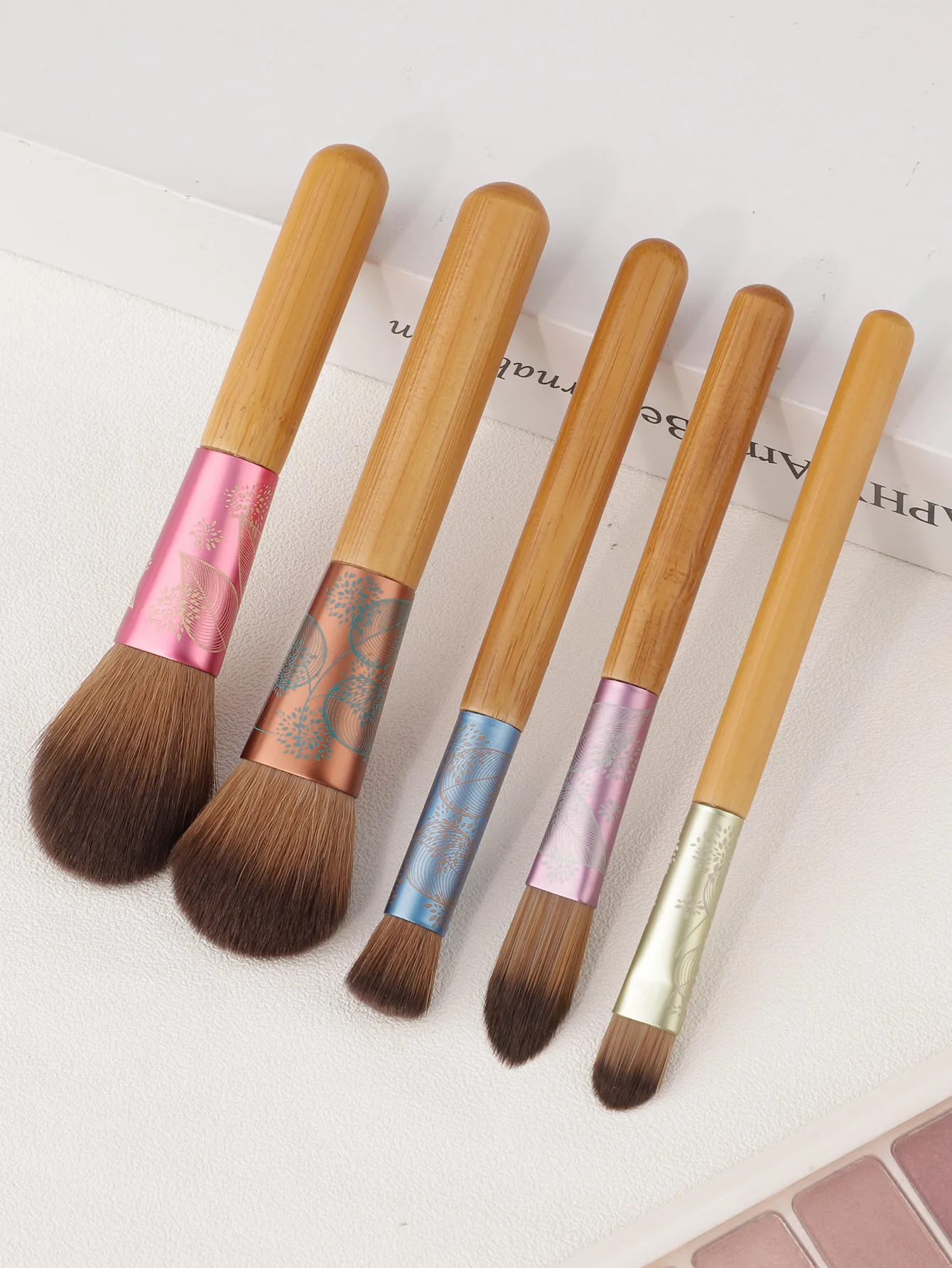 Mini 5pcs Makeup Brushes Set Beginner Brushes On-the-go Portable Travel ...