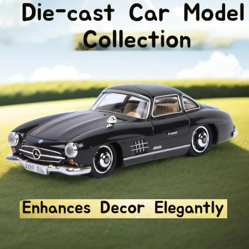 1-87-Die-cast-Car-Model-Simulation-Benz-300SL-Limousine-Classical-Retro ...