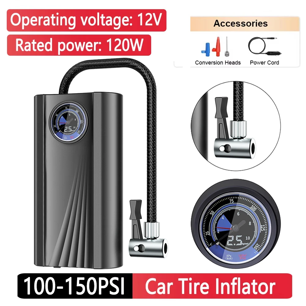 Electric-Air-Compressor-Portable-High-Precision-Air-Pump-Quick ...