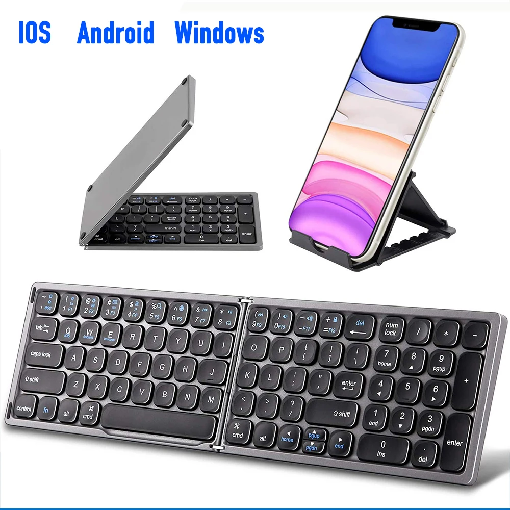 Portable-Mini-Folding-Bluetooth-Wireless-Keyboard-with-Numeric-Keypad ...