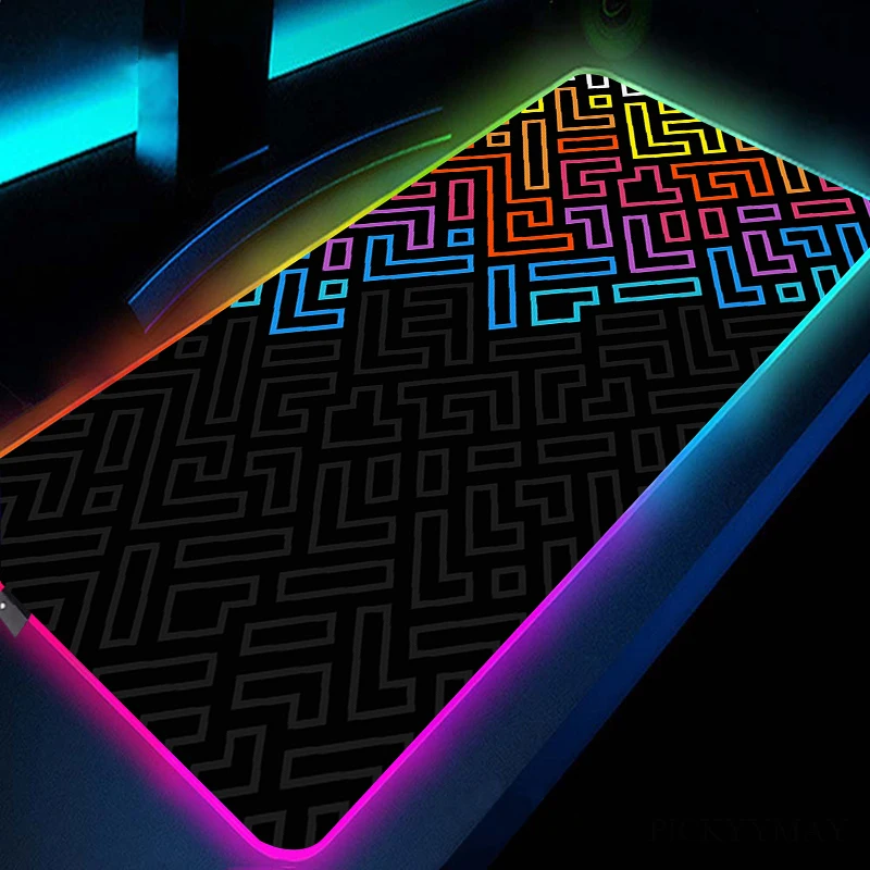 Grande-RGB-Gaming-Mousepad-Tapete-de-mouse-LED-Tapetes-de-mesa-gamer ...