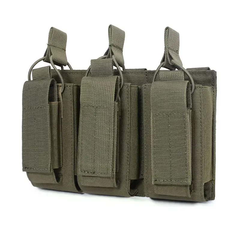 Tactical-Molle-Magazine-Pouch-Holder-Open-Top-Triple-Mags-Carrier-For ...