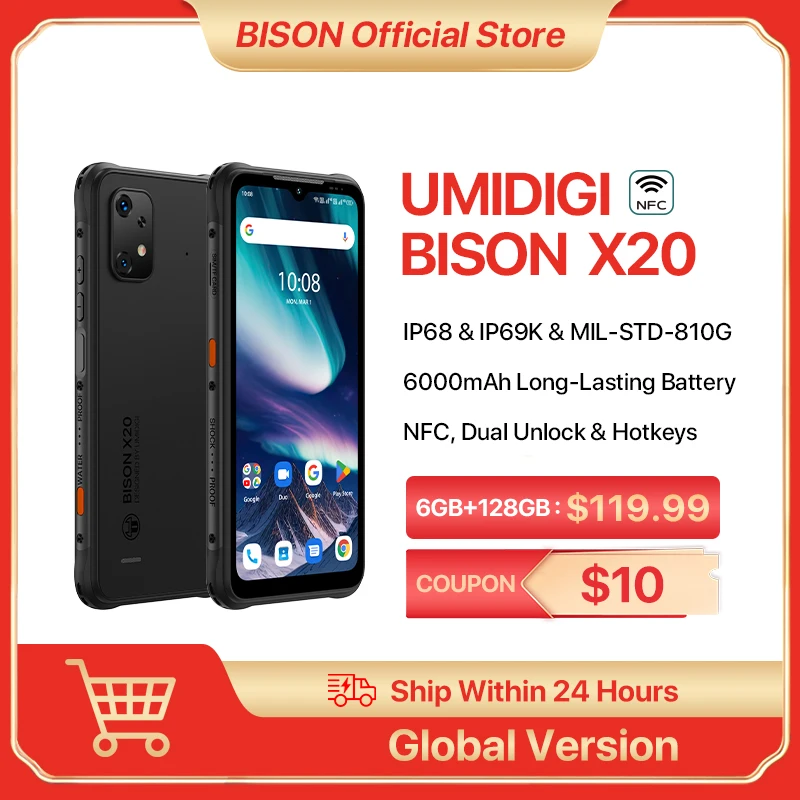World-Premiere-UMIDIGI-BISON-X20-Rugged-smartphone-MTK-Helio-P60-Octa ...