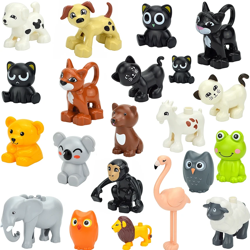 Animals Large Building Block | Duplo Animals Set Big Brick | Zoo Animal ...