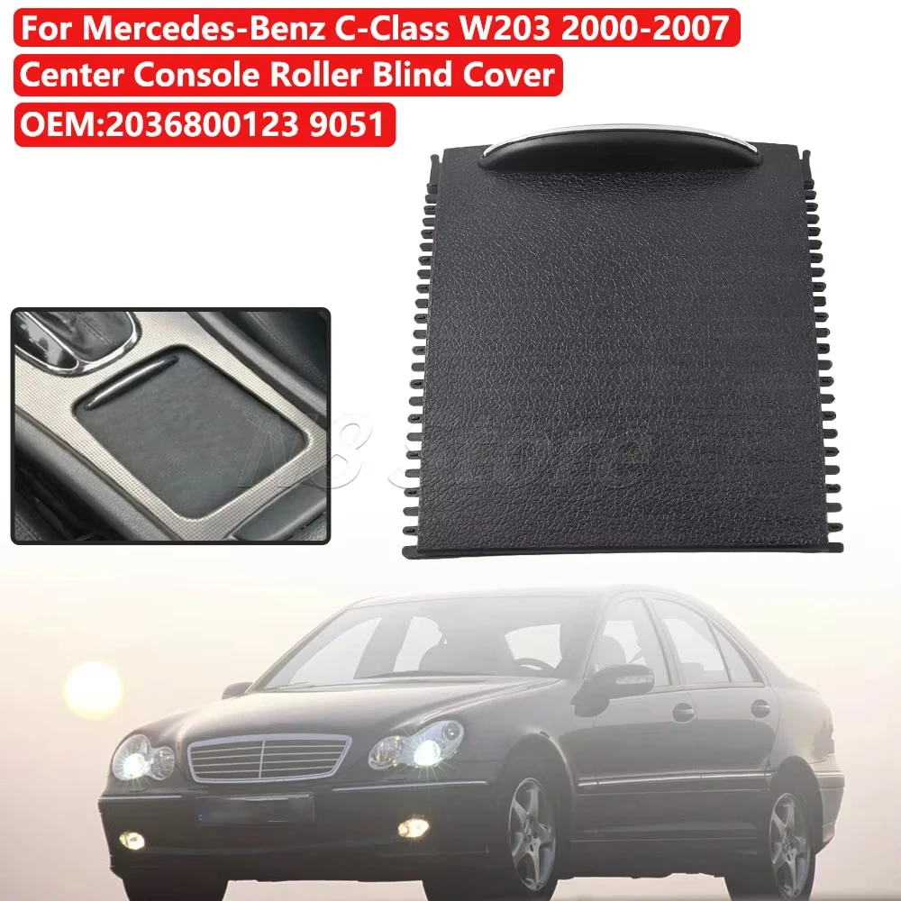 Car Center Console Sliding Shutters Cup Holder Roller Blind Cover For ...