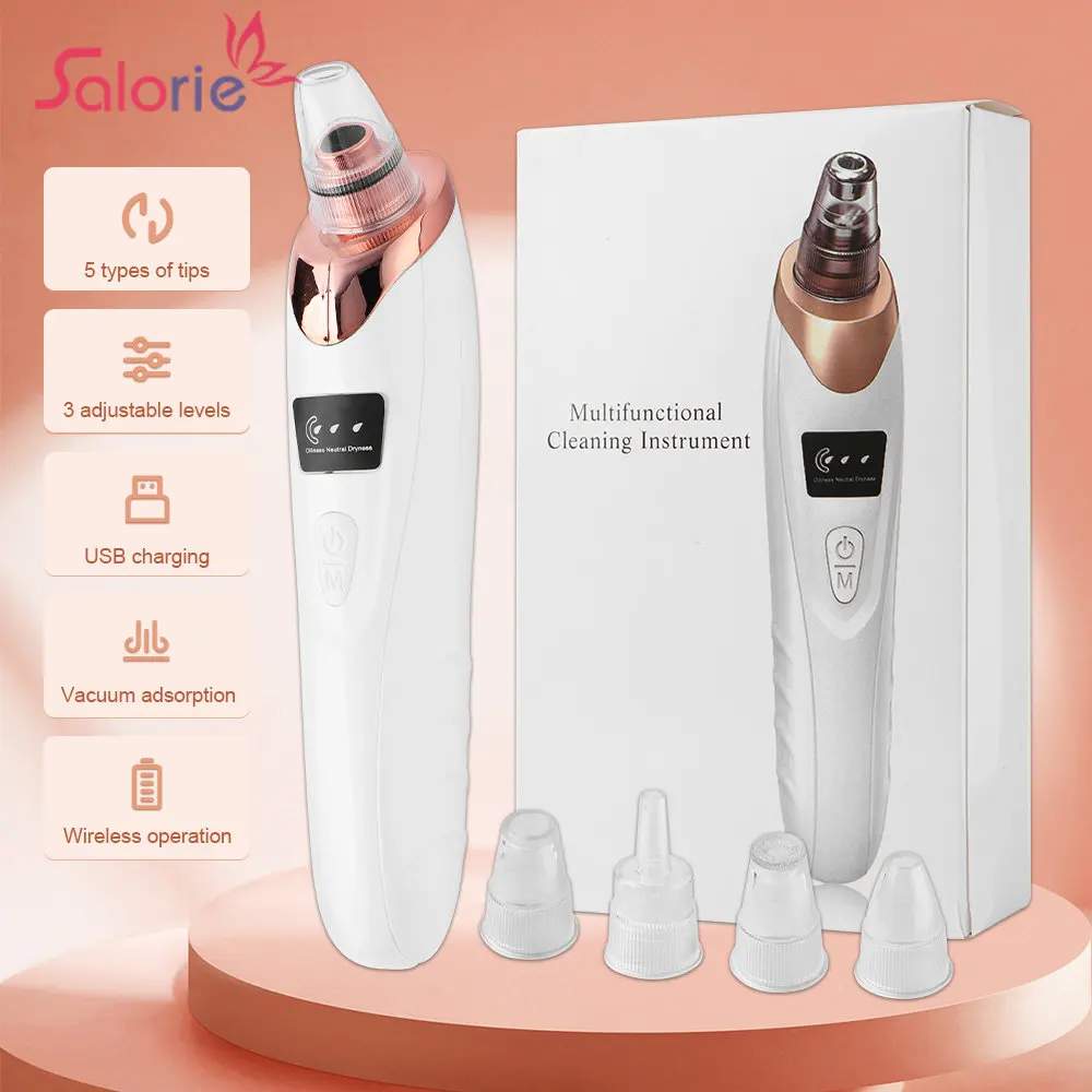 Electric-Blackhead-Remover-Vacuum-Acne-Pimple-Black-Spot-Suction-Facial ...