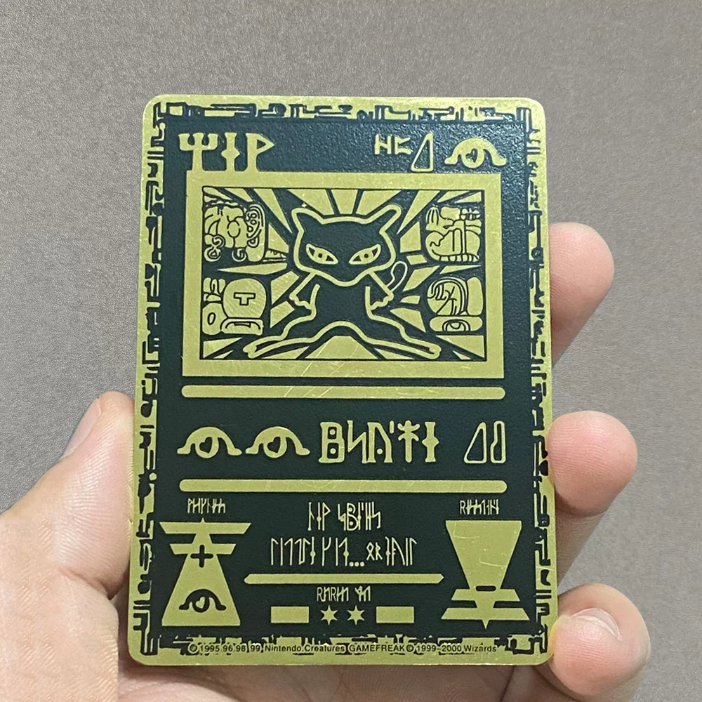 Iron Cards Gold Vmax Card Pikachu Charizard English Metal Cards Mega ...