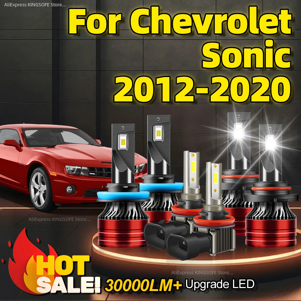 2-6Pcs-200W-LED-Headlight-Turbo-Lamp-H11-HB3-6000K-CarFog-Light-For ...