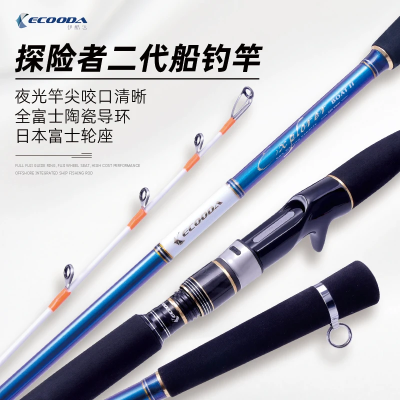 Original-Ecooda-Fuji-Guides-Boat-Fishing-Rod-2-1m-2-4m-Carbon-Sea ...