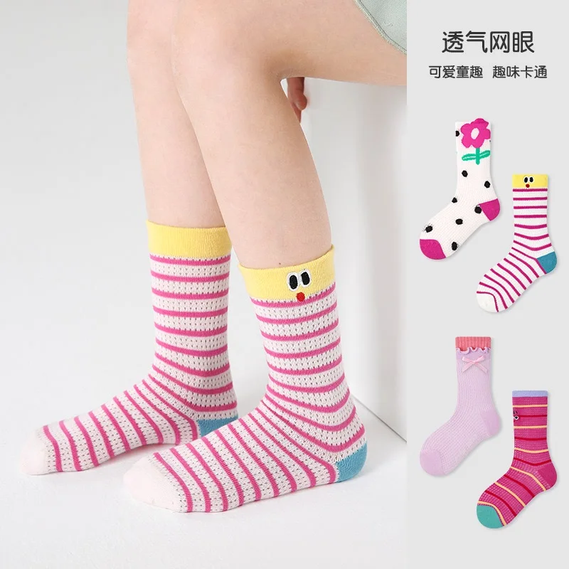 Girls-Summer-Socks-Newest-Kids-baby-Trendy-Floral-Pattern-Crew-Socks ...