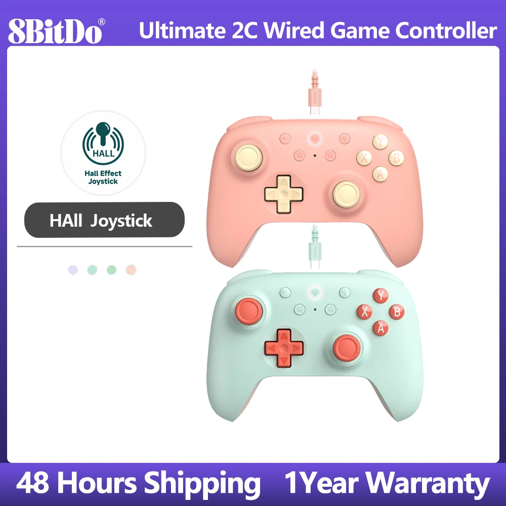 8BitDo-Ultimate-2C-Wired-Gaming-Controller-Gamepad-with-Hall-Effect ...