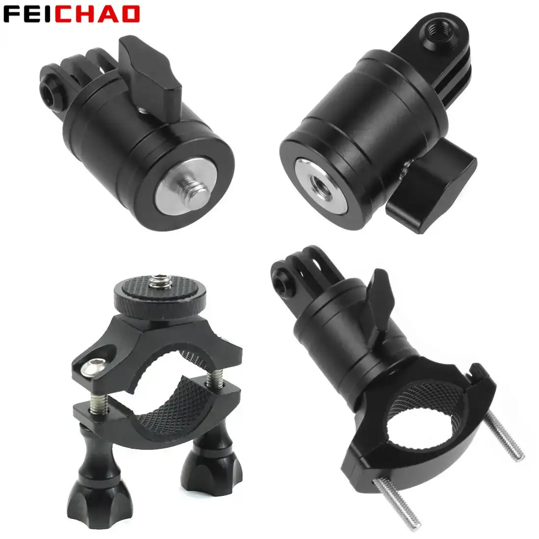 Aluminum-Alloy-Bike-Motorcycle-Handlebar-Mount-Clip-D30-D45mm-Anti ...