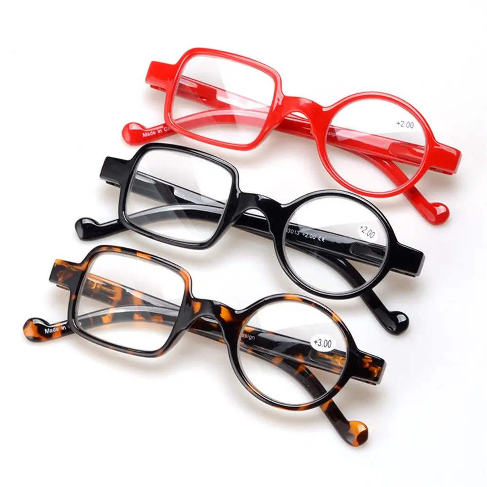 Retro-Leopard-Asymmetrical-Round-Square-Reading-Glasses-Women-Men ...