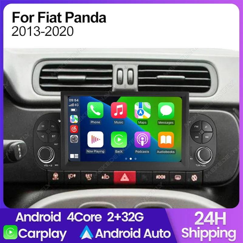 MEKEDE-Car-Radio-With-Wireless-Carplay-Android-Auto-for-Fiat-Panda-2013 ...
