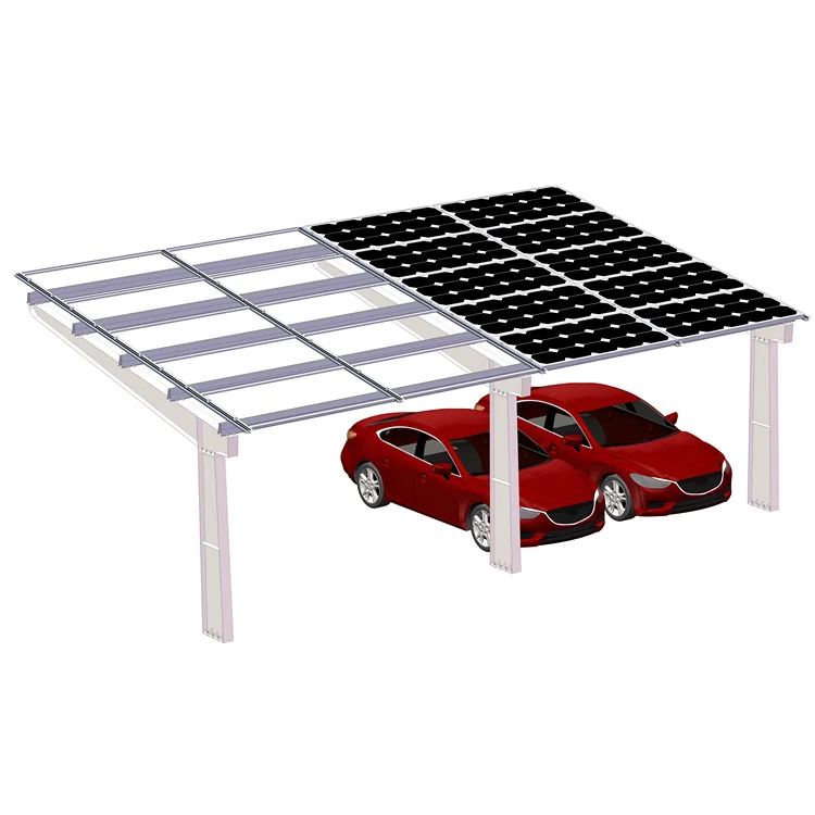 Galvanized-Steel-Solar-Carport-Waterproof-BIPV-Carport-Solar-Mounting ...