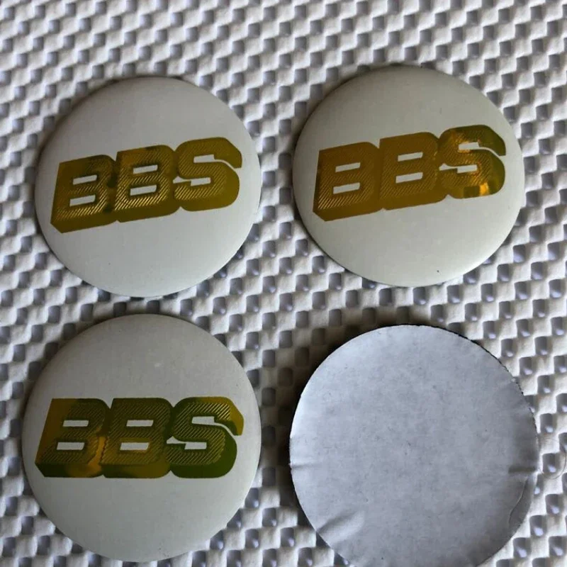4pcs/lot BBS Wheel Centre Cap Emblem Decal Stickers 70mm 7.0cm White ...