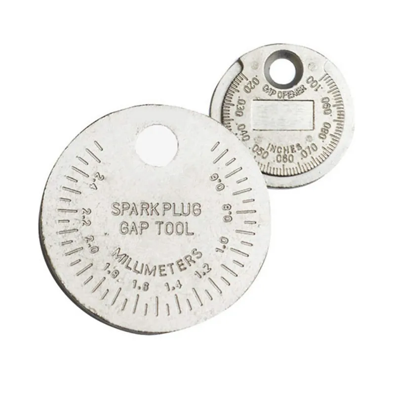 1Pcs Spark Plug Gap Gauge Tool Measurement Coin-Type 0.6-2.4mm Range ...