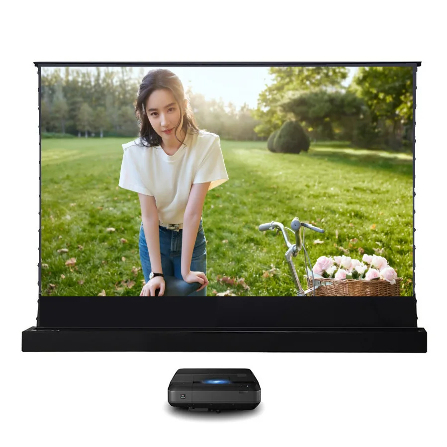 Mivision 16:9 Motorized Floor Rising Projection Screen For 4K Ultra ...