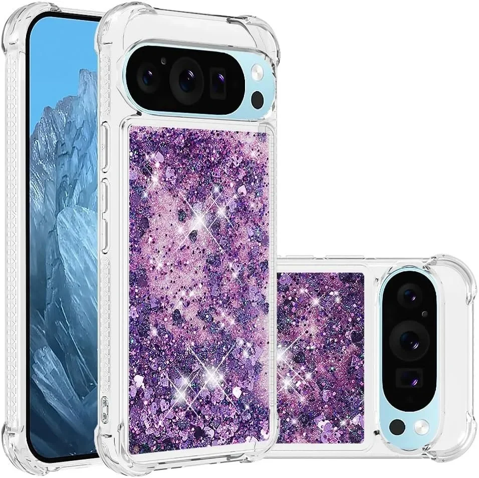 Luxury Quicksand Glitter Love Heart Shockproof Phone Case for Pixel 7A ...