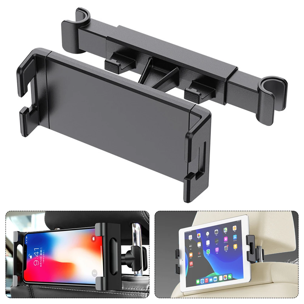 Car Tablet Stand Back Seat Headrest Mount Holder For 6-12 Inches 360 ...