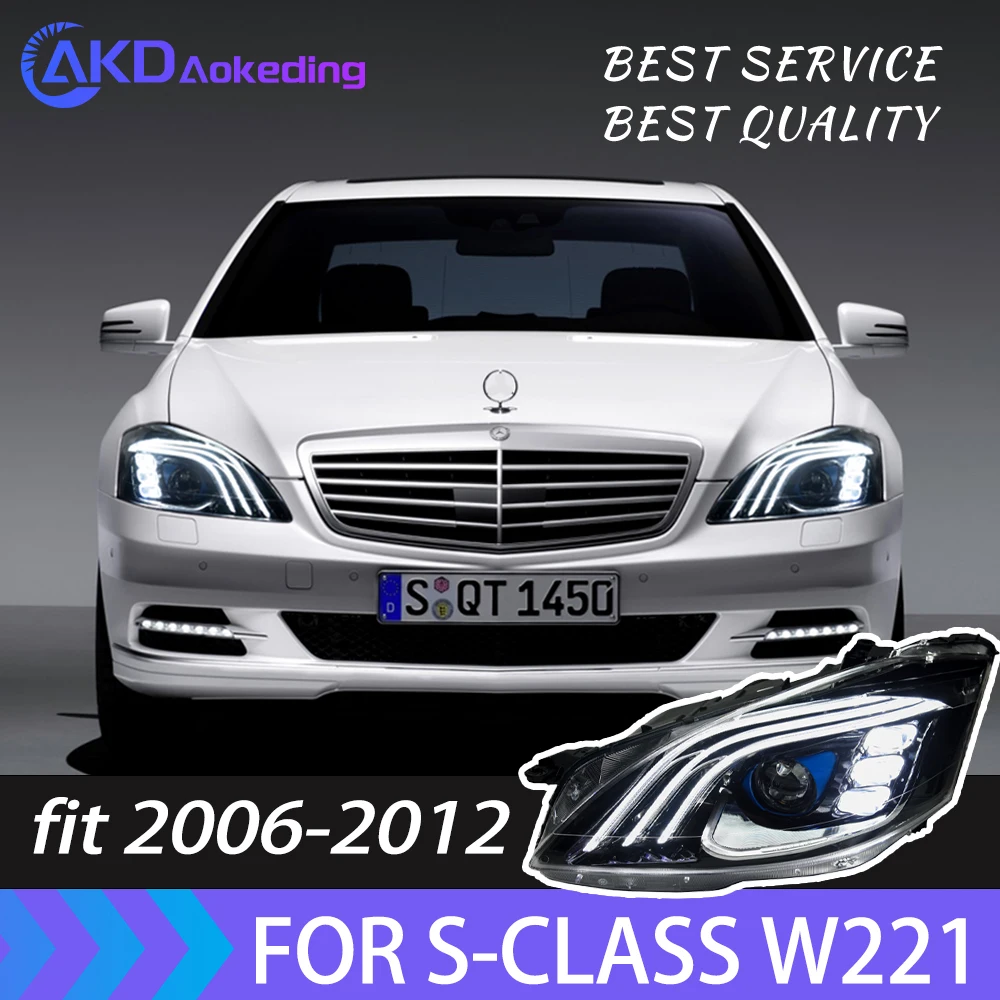 Car-Styling-Headlights-for-W221-LED-Headlight-2006-2012-S300-S350-S400 ...
