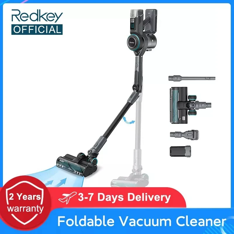 Redkey F10 Cordless Vacuum Cleaner Handheld Wireless Foldable Vacuum ...