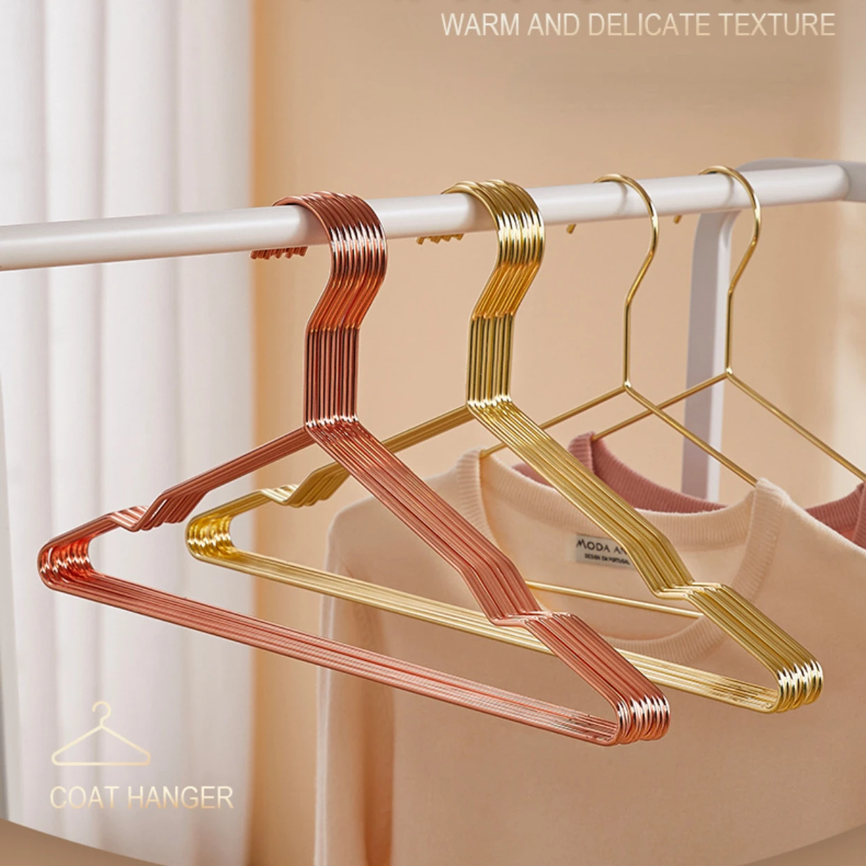 5-10pc-Luxury-Metal-Coat-Hangers-Stainless-Steel-Ultra-Thin-Space ...