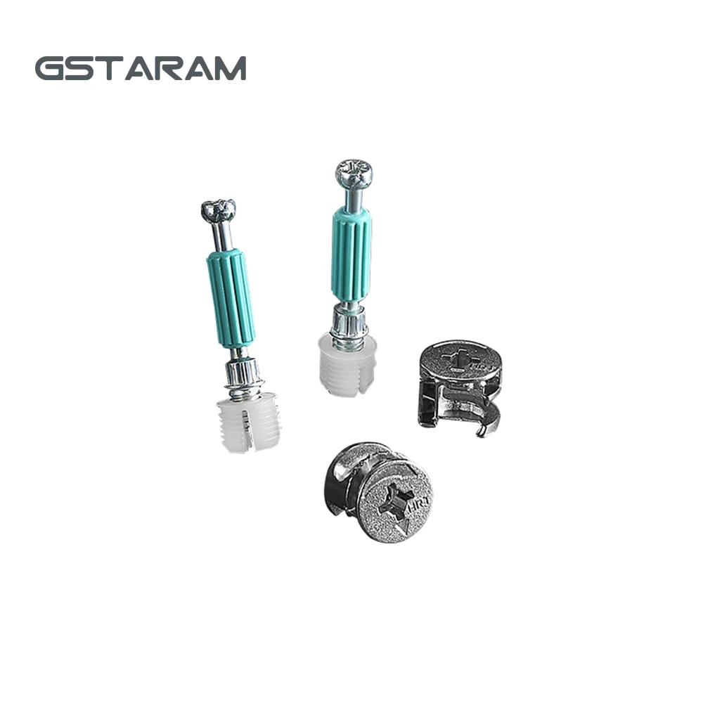 50pcs-Connecting-Bolt-Screw-With-Plastic-Coat-Self-Furniture-Hardware ...