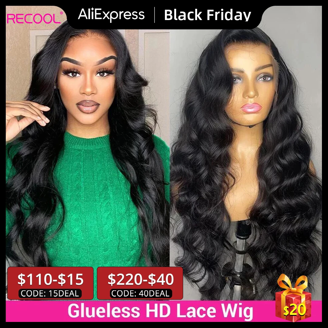 Recool Body Wave Hd Lace Frontal Wig 13x6 Lace Front Wig Brazilian ...