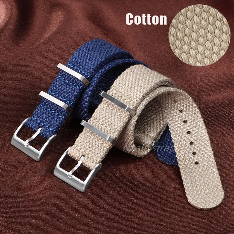 Premium-Nylon-Cotton-Strap-for-Omega-Seamaster-for-Seiko-Braid ...