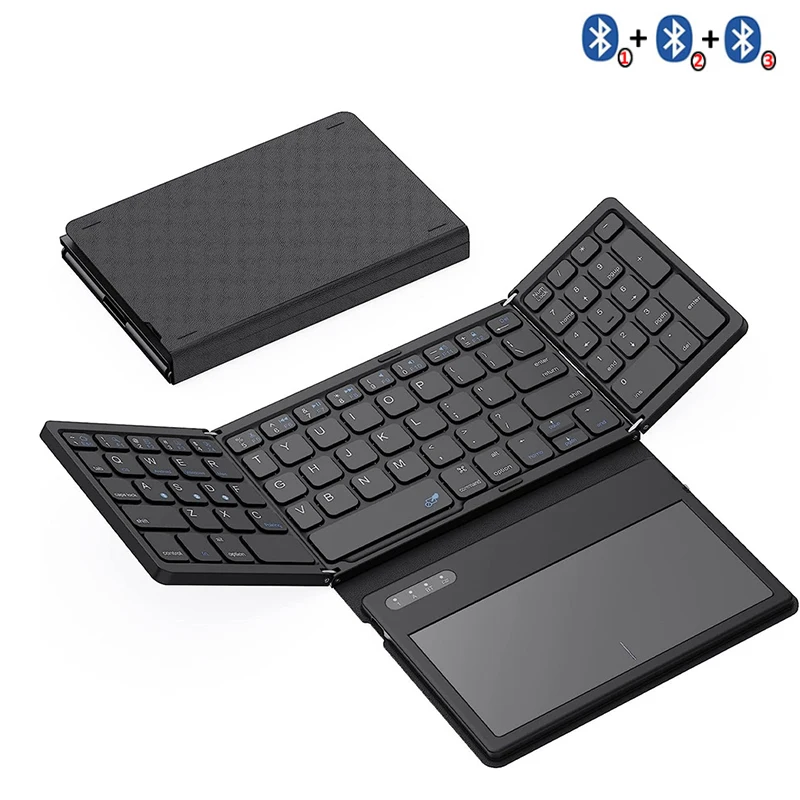 Jomaa-Keyboard-Bluetooth-lipat-papan-ketik-ukuran-penuh-dengan-Touchpad ...