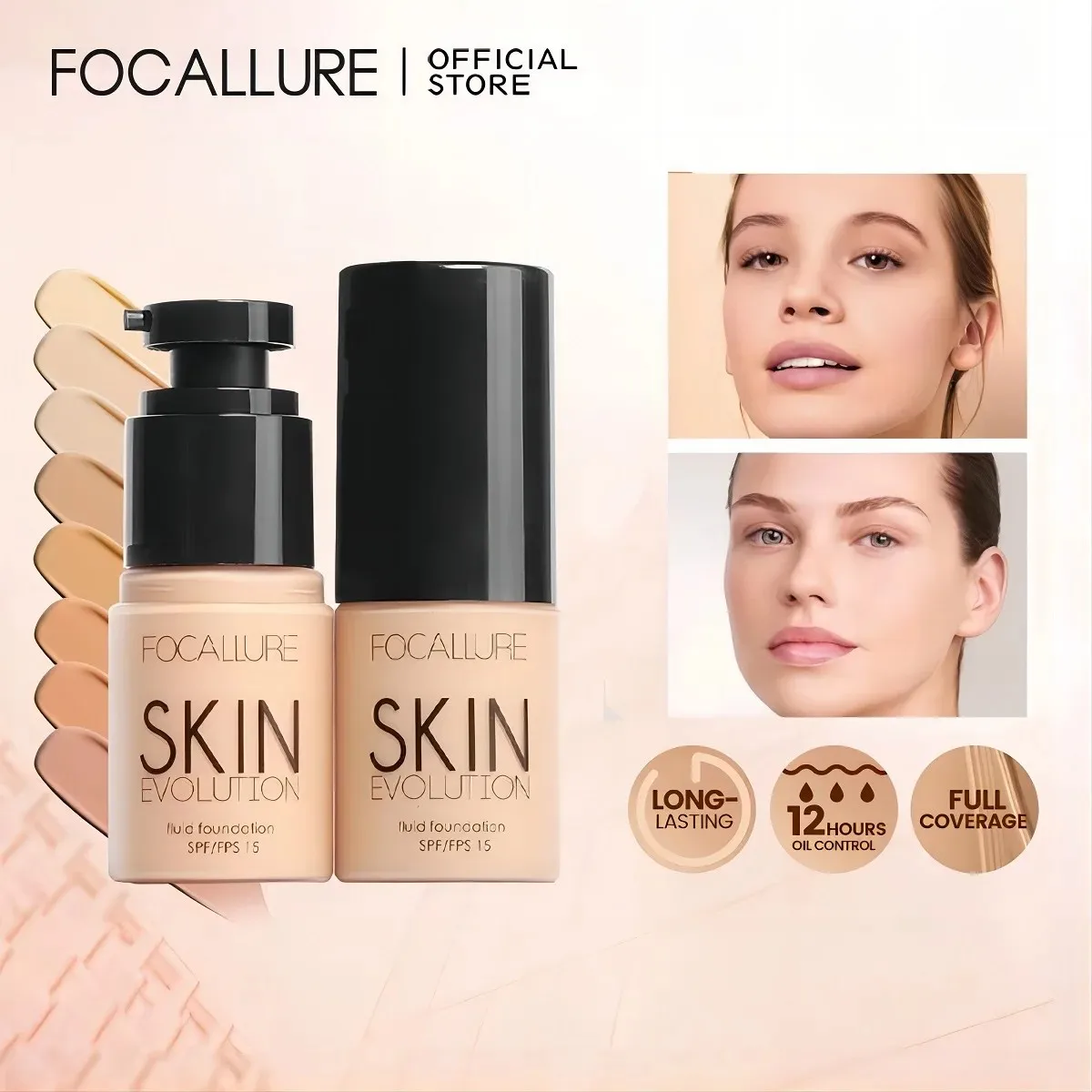 FOCALLURE-Waterproof-Matte-Face-Liquid-Foundation-Full-Coverage ...