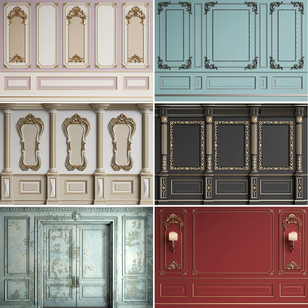Interior Retro Door Photography Background Castle Palace Wedding Baby ...