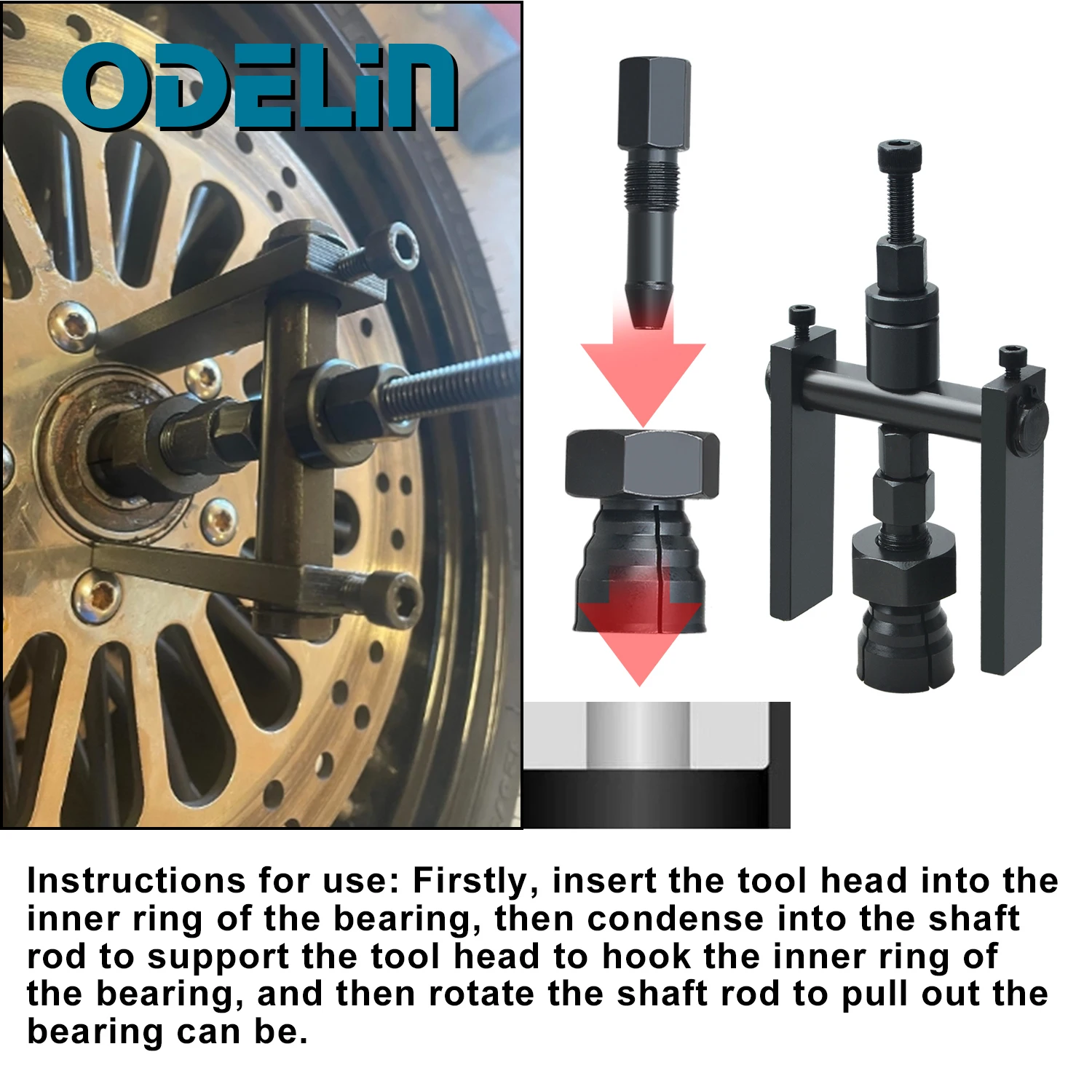 Internal Bearing Puller 10pcs Motorcycle Bearing Puller Set - Inner ...