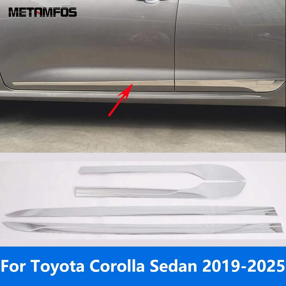 For Toyota Corolla Sedan 2019-2024 2025 Carbon Fiber Door Side Strip ...