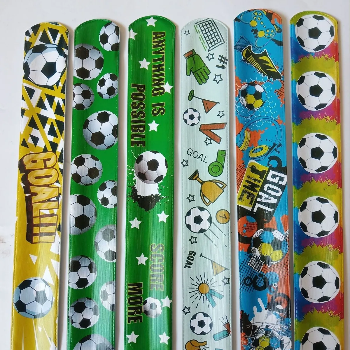 10PCS-Hand-Ring-Football-Papa-Circle-Bracelet-Snap-Wrap-Football-Clap ...