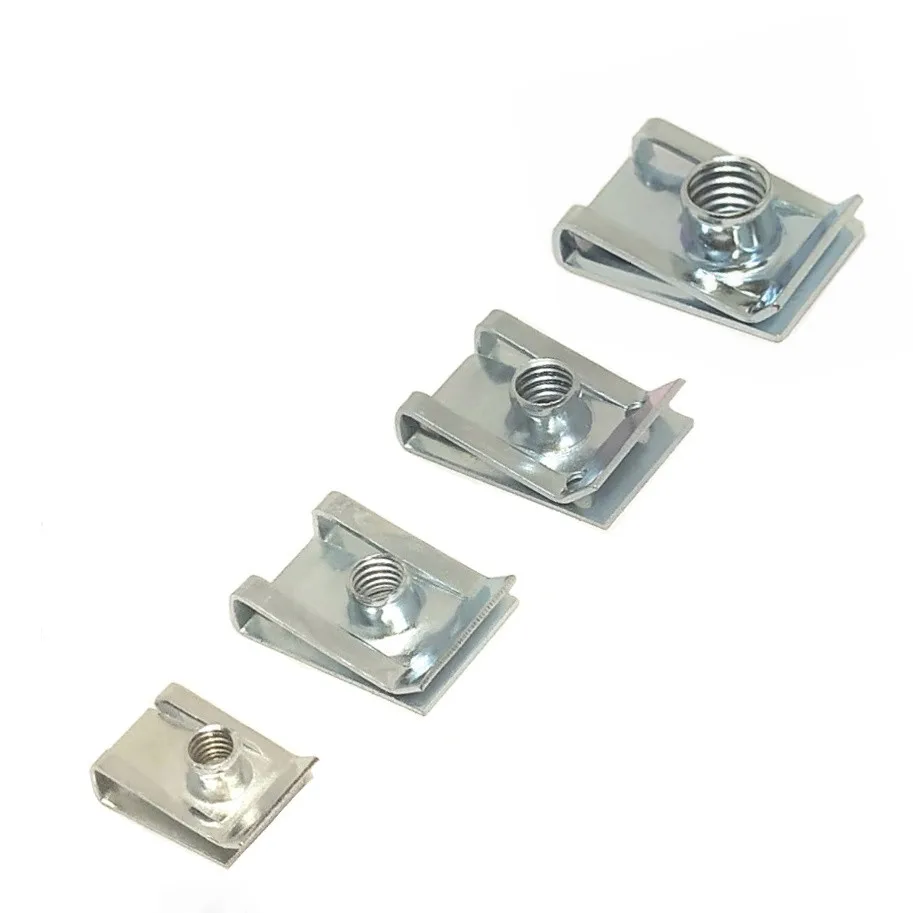 10pcs M4/M5/M6/M8 Car Spring Steel U Type Clips with Thread 8mm 5mm 6mm ...