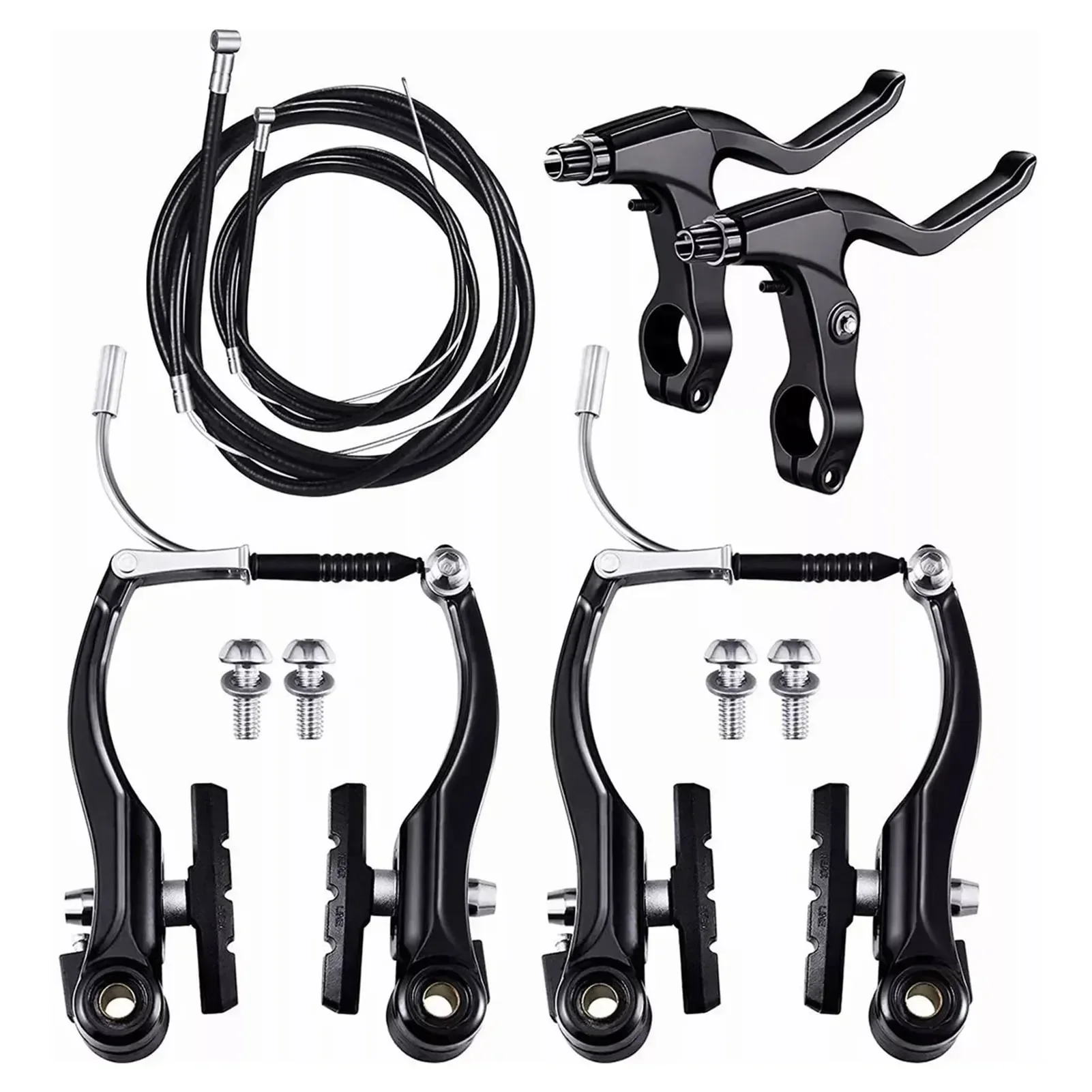 Bike-Front-Rear-V-Brake-Set-Aluminum-Alloy-Mountain-Road-Bicycle-Front ...