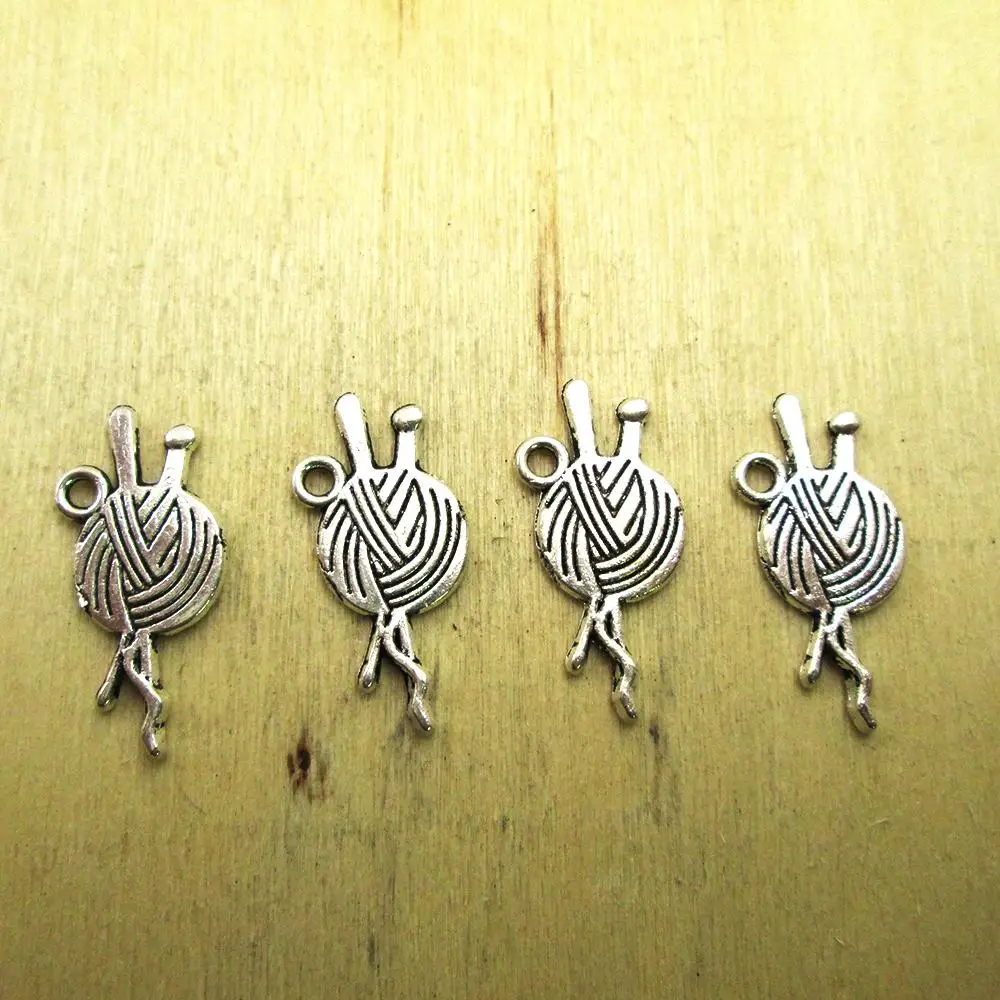 30pcs-lot-11x24mm-Knitting-Charms-Ball-of-Wool-and-Needles-charm ...